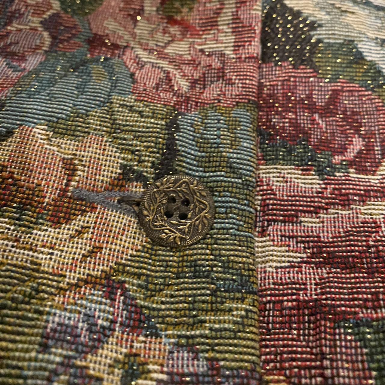 Floral Grandma couch type fabric blazer jacket Sick... - Depop