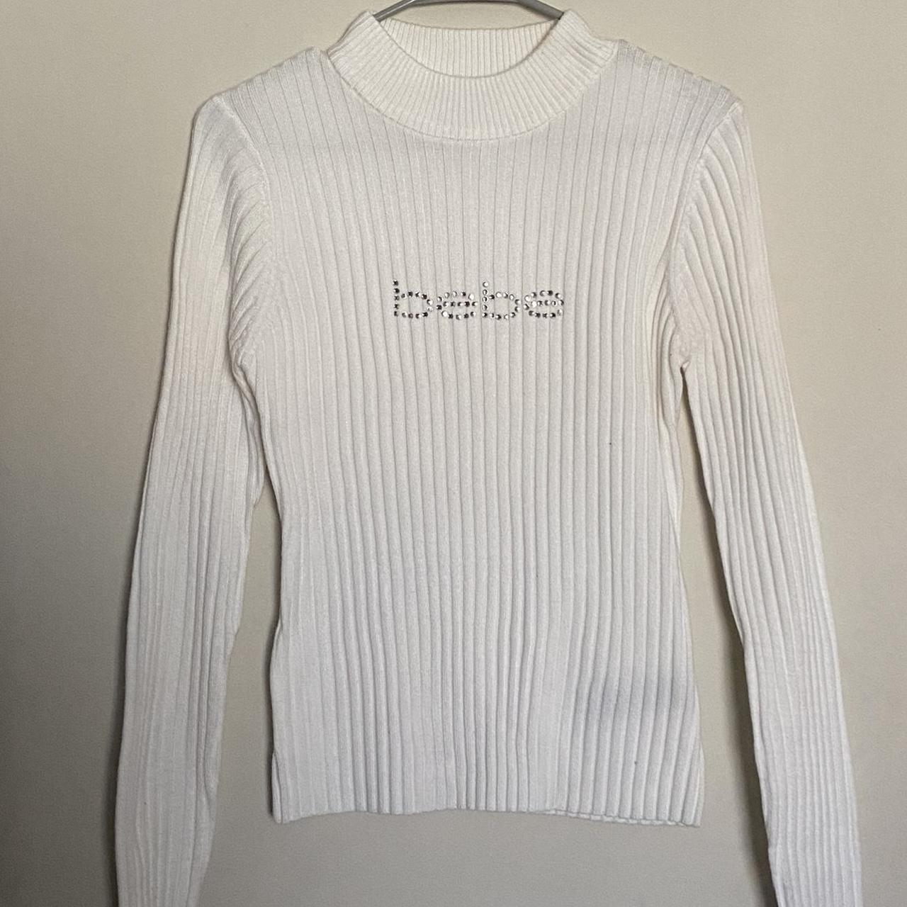 Bebe Women's White Shirt | Depop