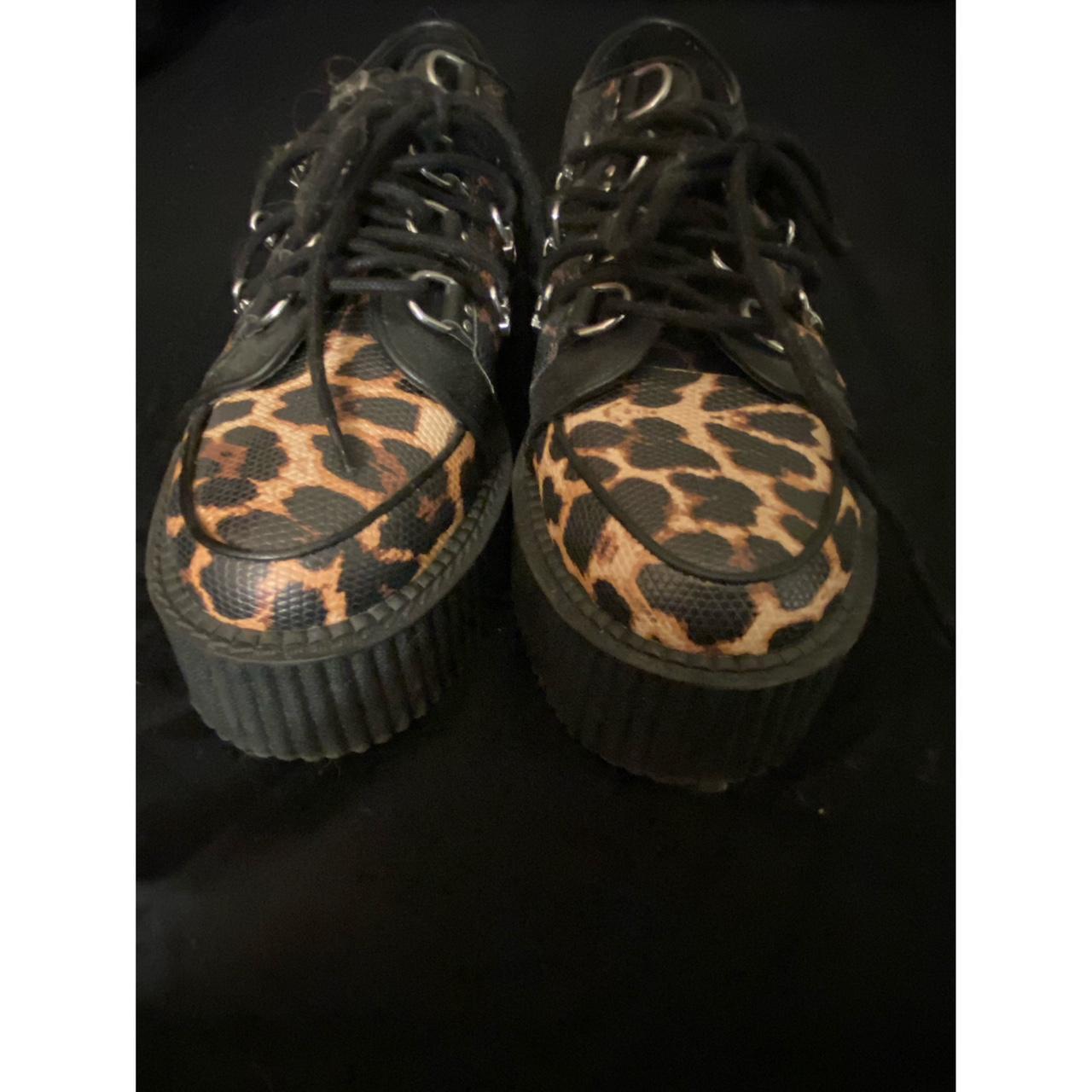 Killstar platform creepers. Faded leopard front.... - Depop
