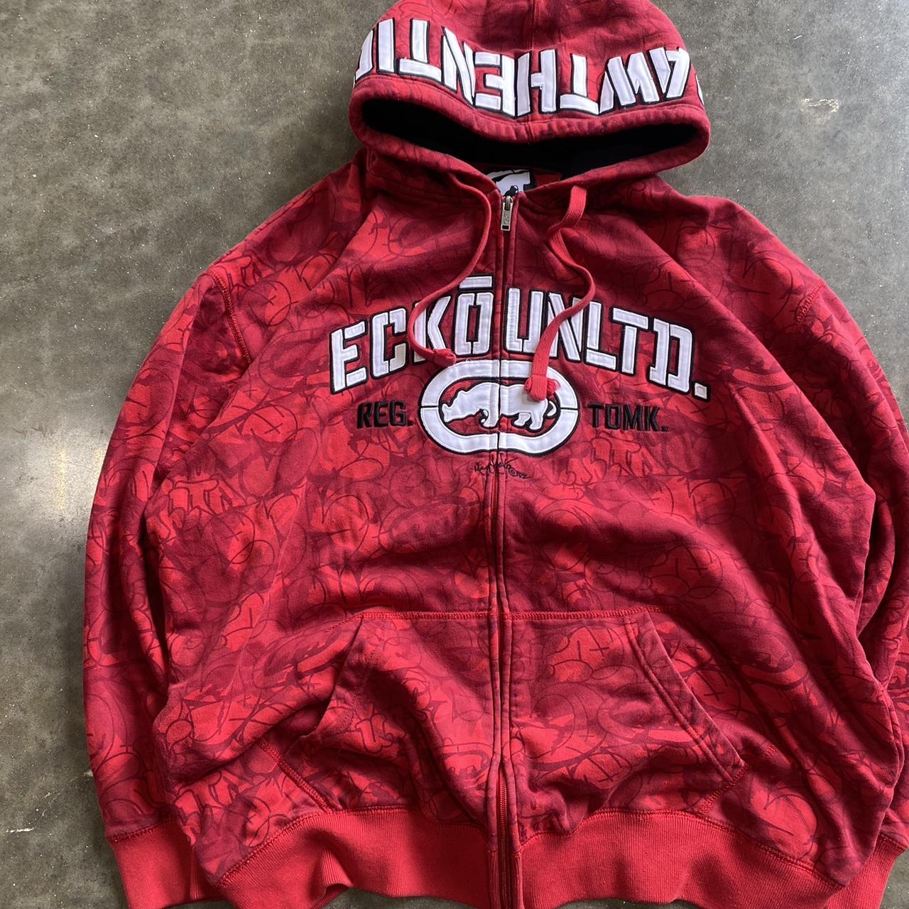 2000s Ecko Unltd. zip up hoodie Size... - Depop