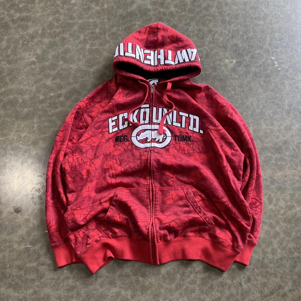 2000s Ecko Unltd. zip up hoodie Size... - Depop