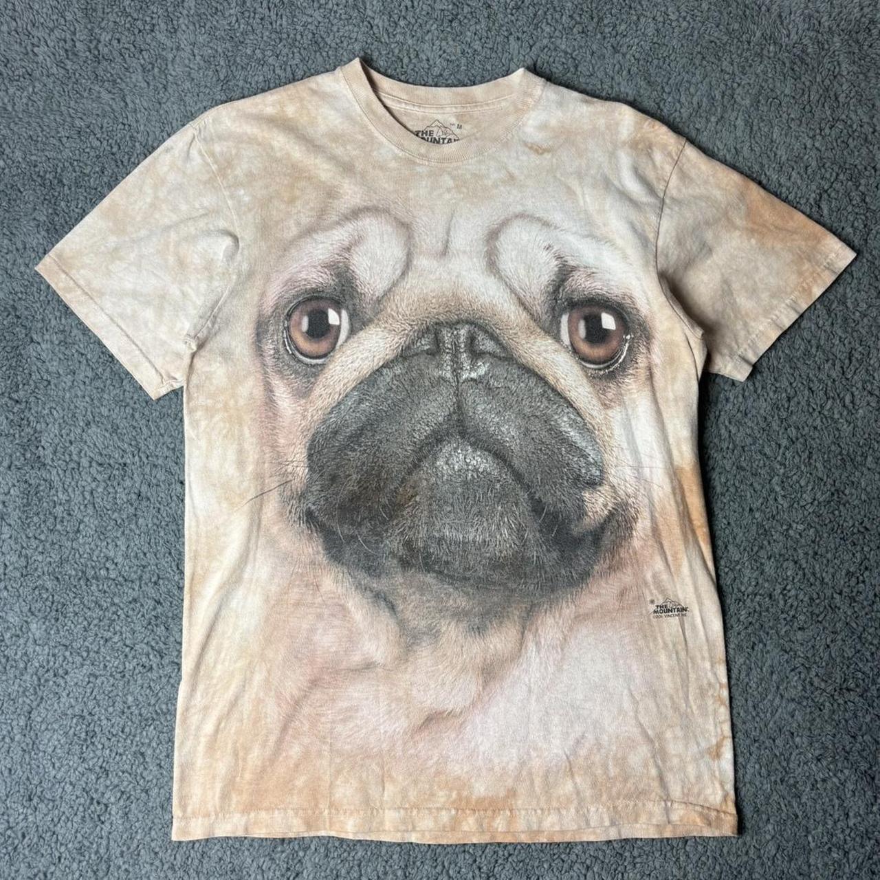 2000s The Mountain Pug Dog T-Shirt size medium... | Depop