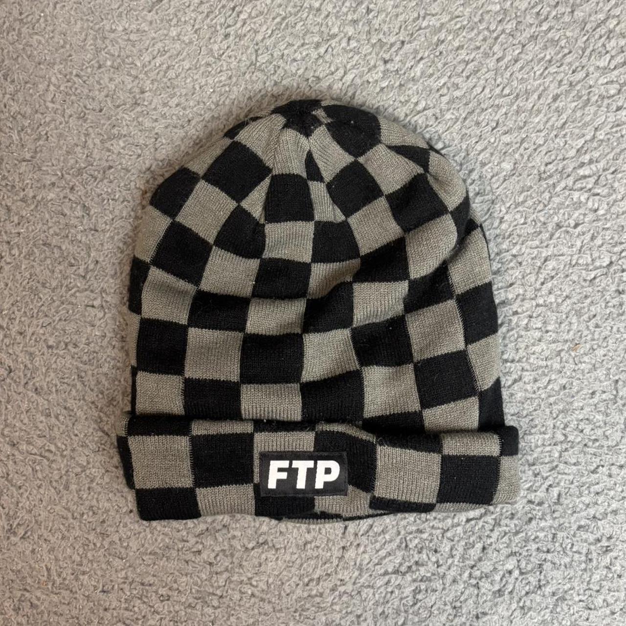 FTP Checkered Beanie Adult Size Great Used... | Depop