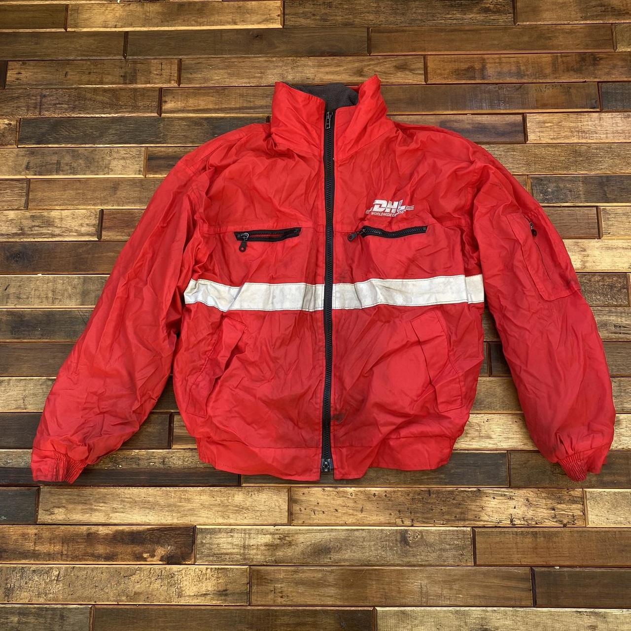 FREE UK SHIPPING📦💨 Vintage DHL Red Workswear Coat... - Depop