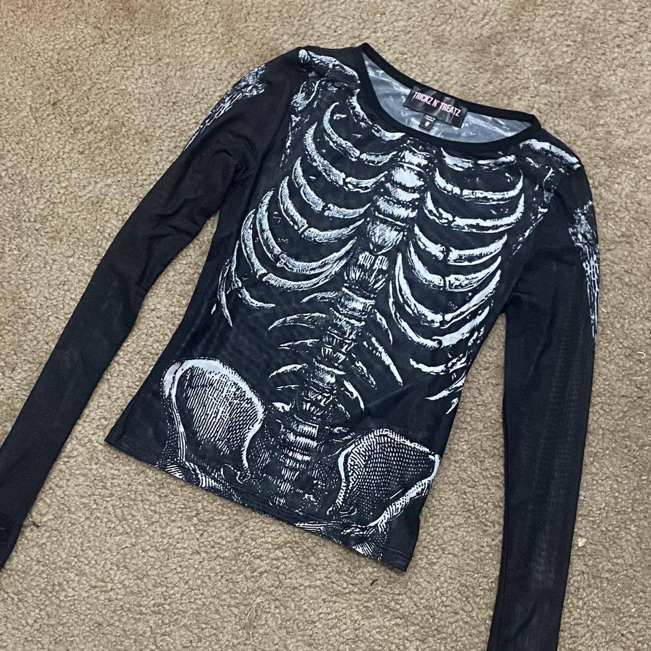 Dolls Kill - Skeleton Mesh Top - from Trickz N’... - Depop