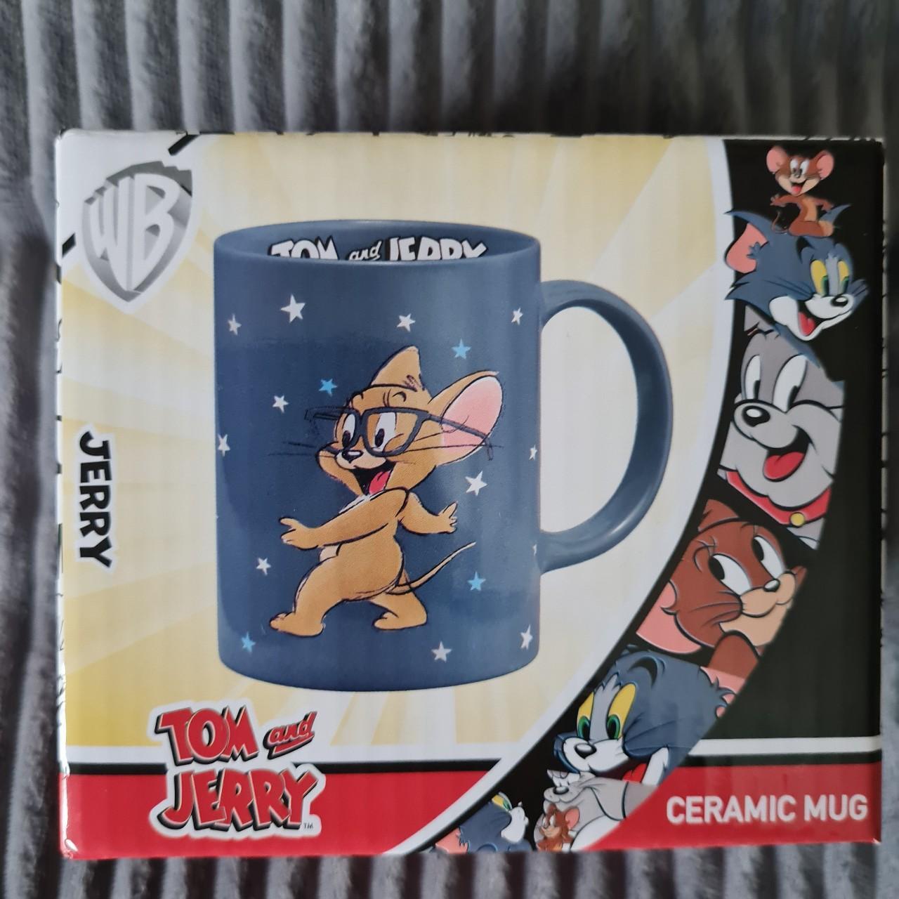 Tom and jerry cartoon ceramic tea/coffee mug Sent... - Depop