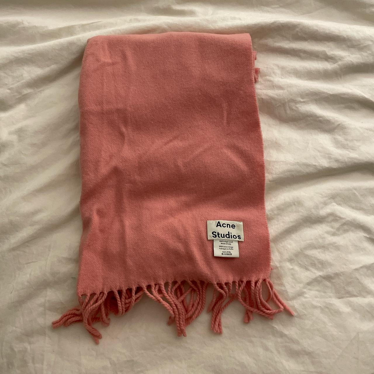 Acne Studios Scarf Pink Coquette 100% virgin... - Depop