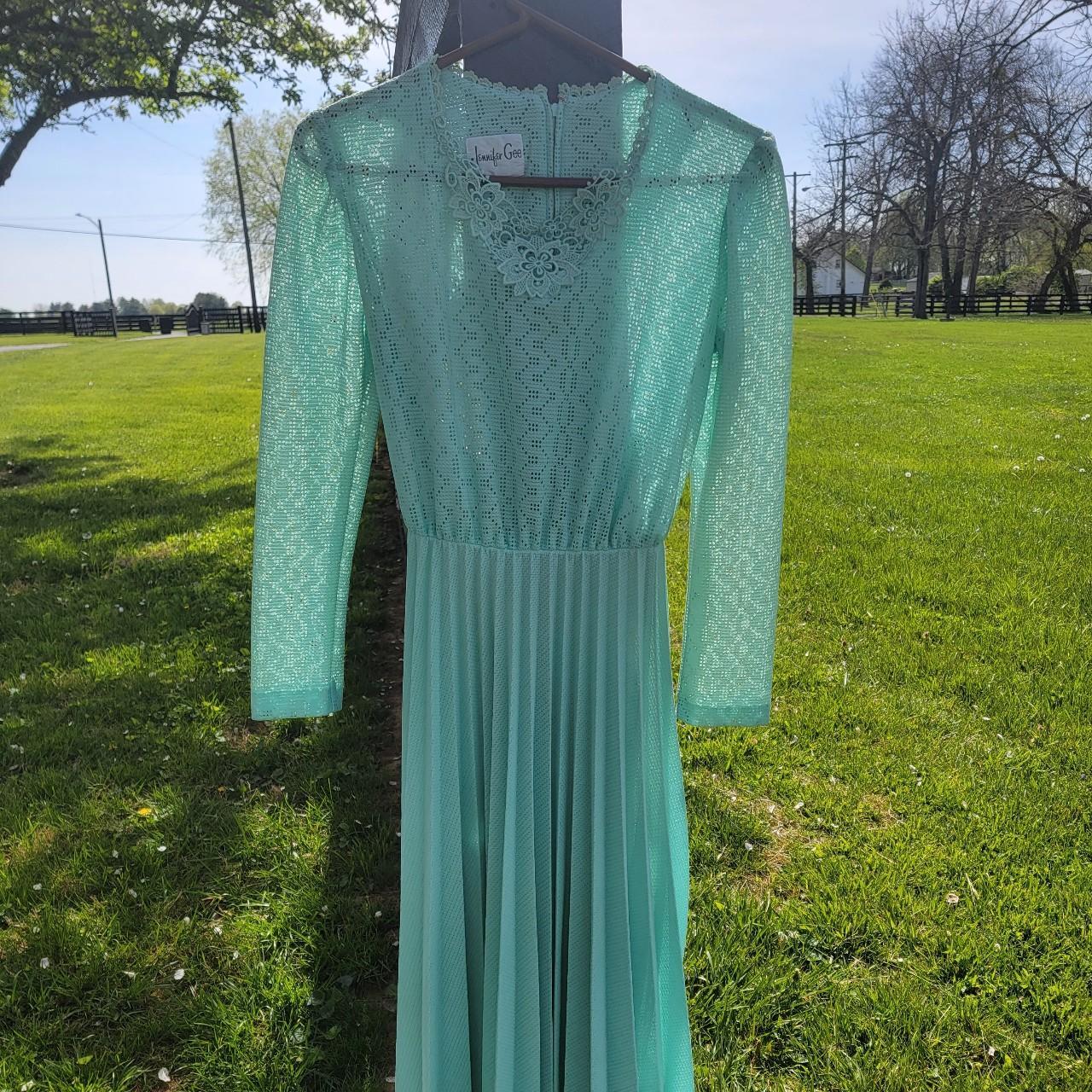 Vintage Deadstock Jennifer Gee 1960s Seafoam Green... - Depop