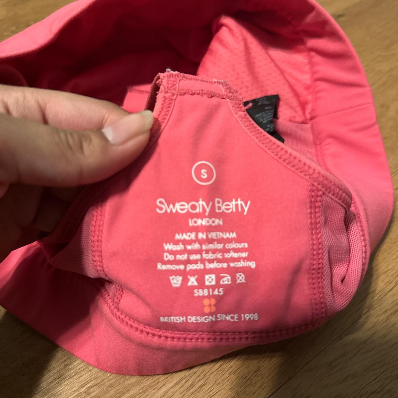 sweaty betty hot pink two piece. sizes r included in... - Depop