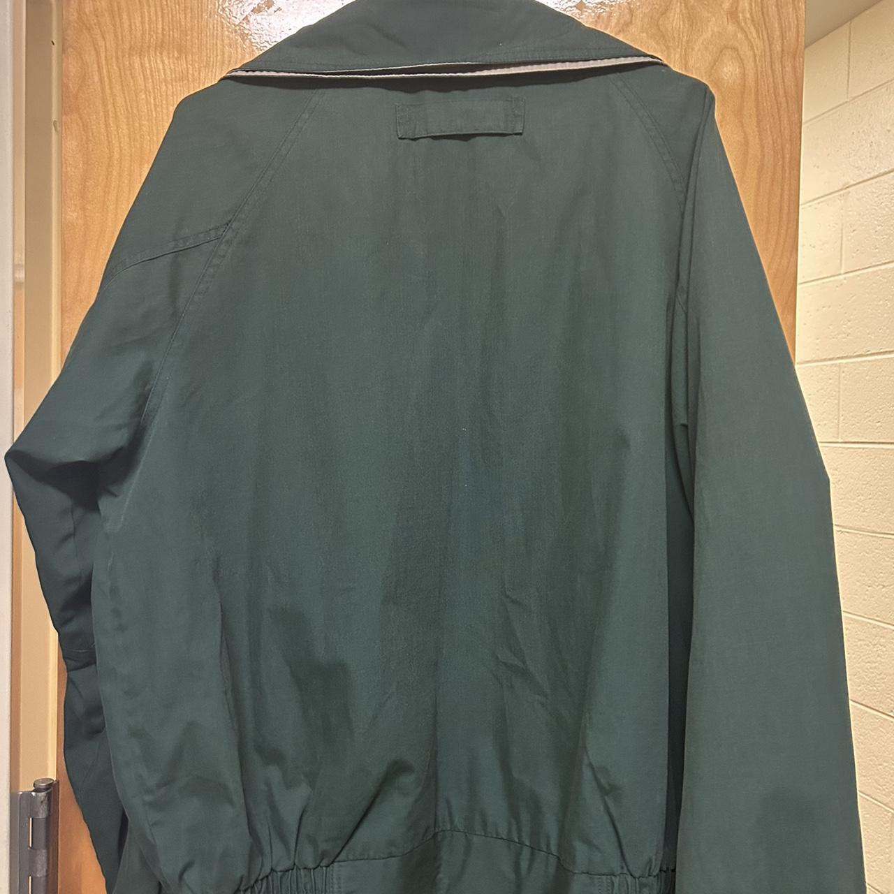 Vintage Green Original Windbreaker Circa 90s? Stain... - Depop