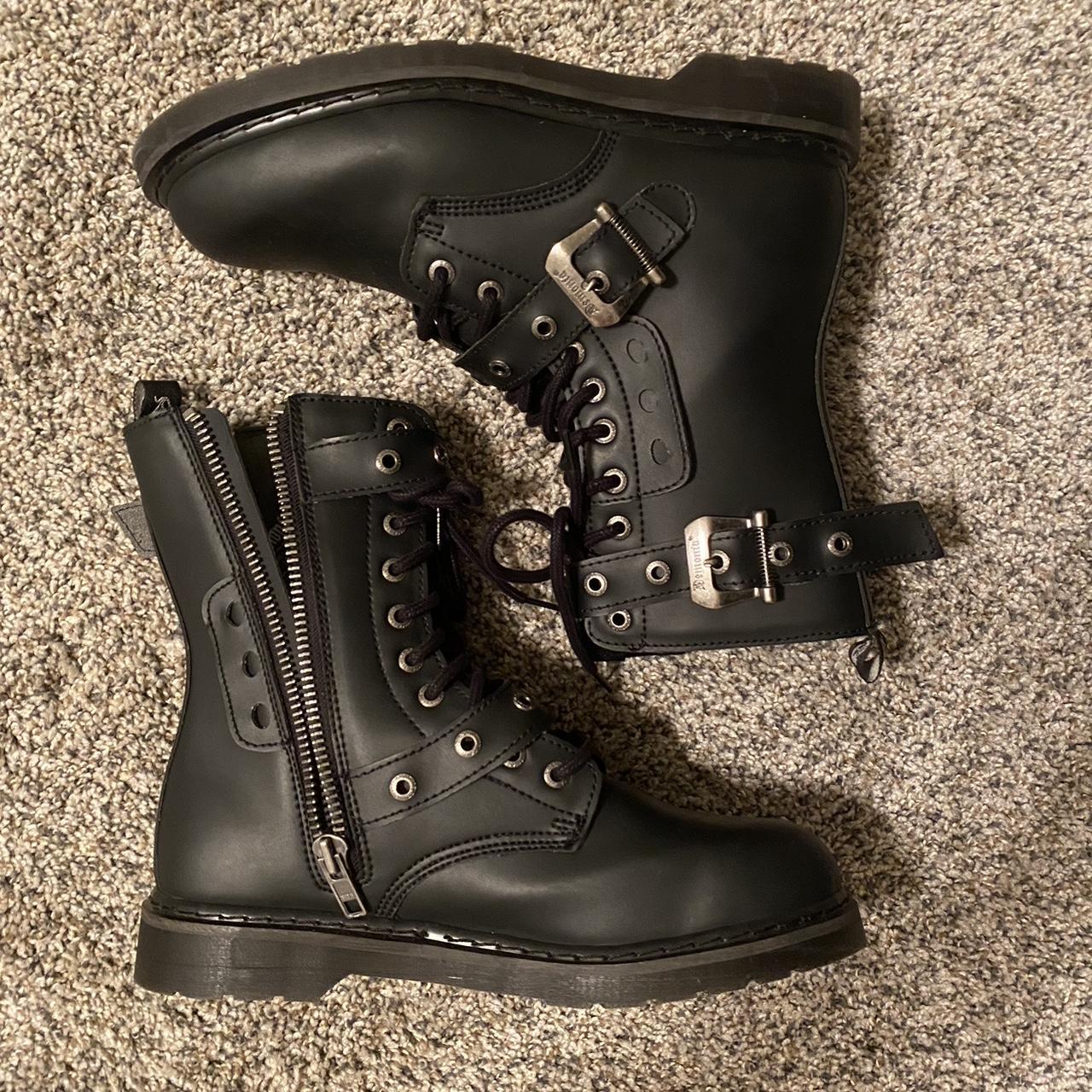Demonia Buckle Boots Size 12 New with... - Depop