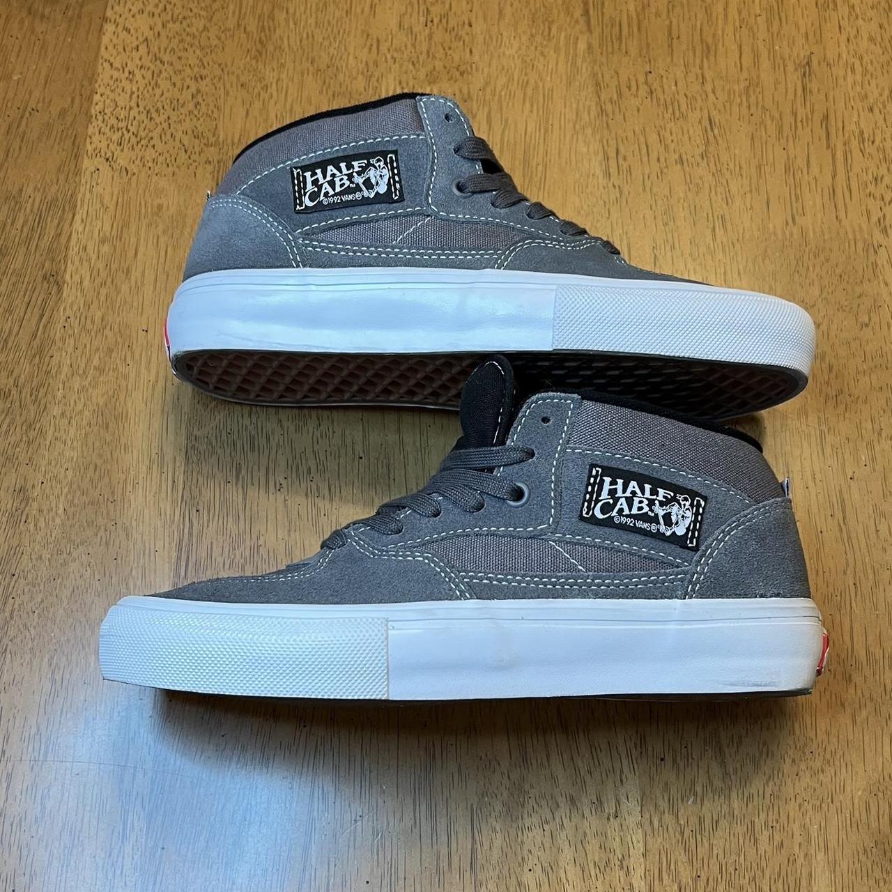 Vans Half Cab gray -size 7 men/8.5 women -worn a... - Depop