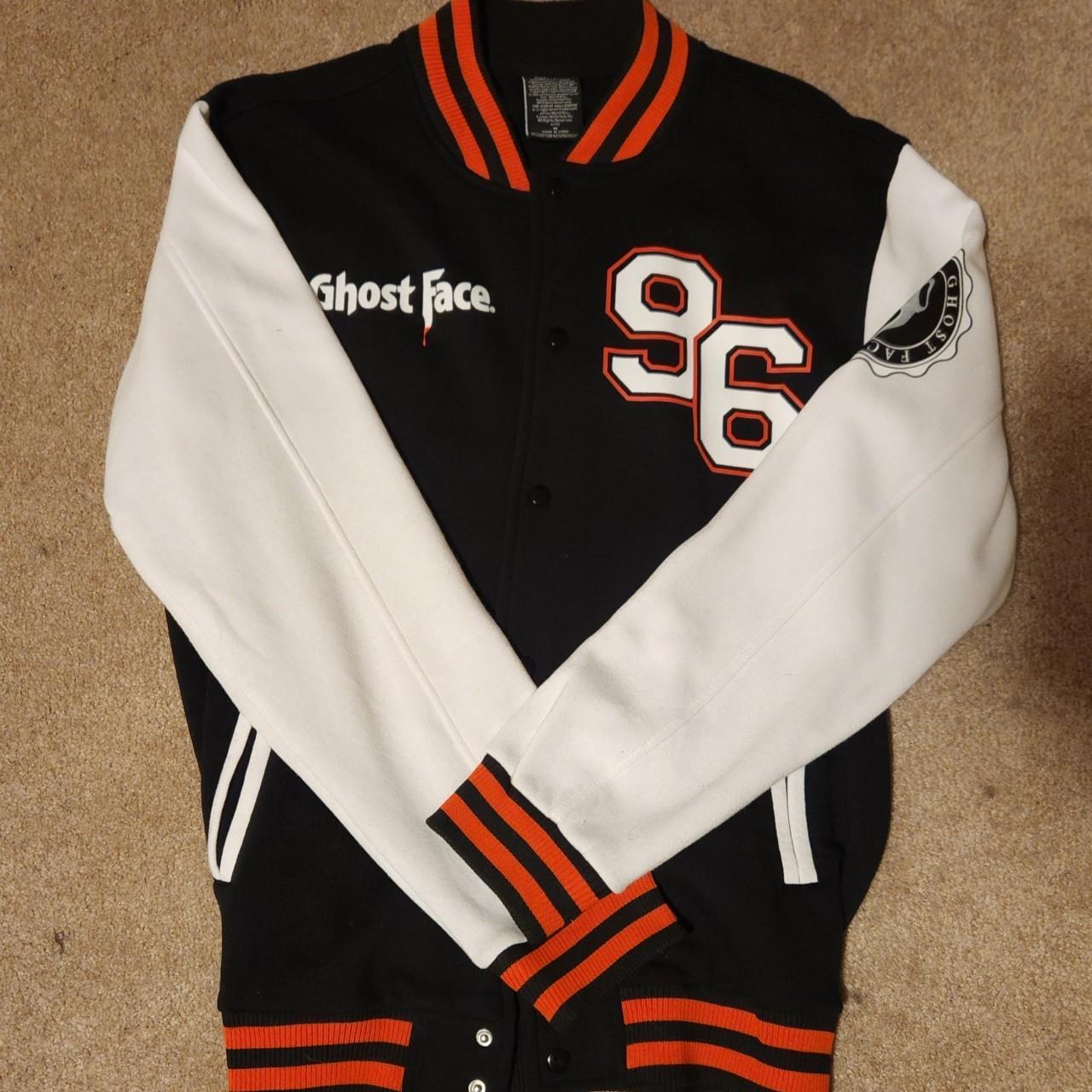 GHOST FACE VARSITY JACKET SIZE M VERY LIGHTLY WORN - Depop