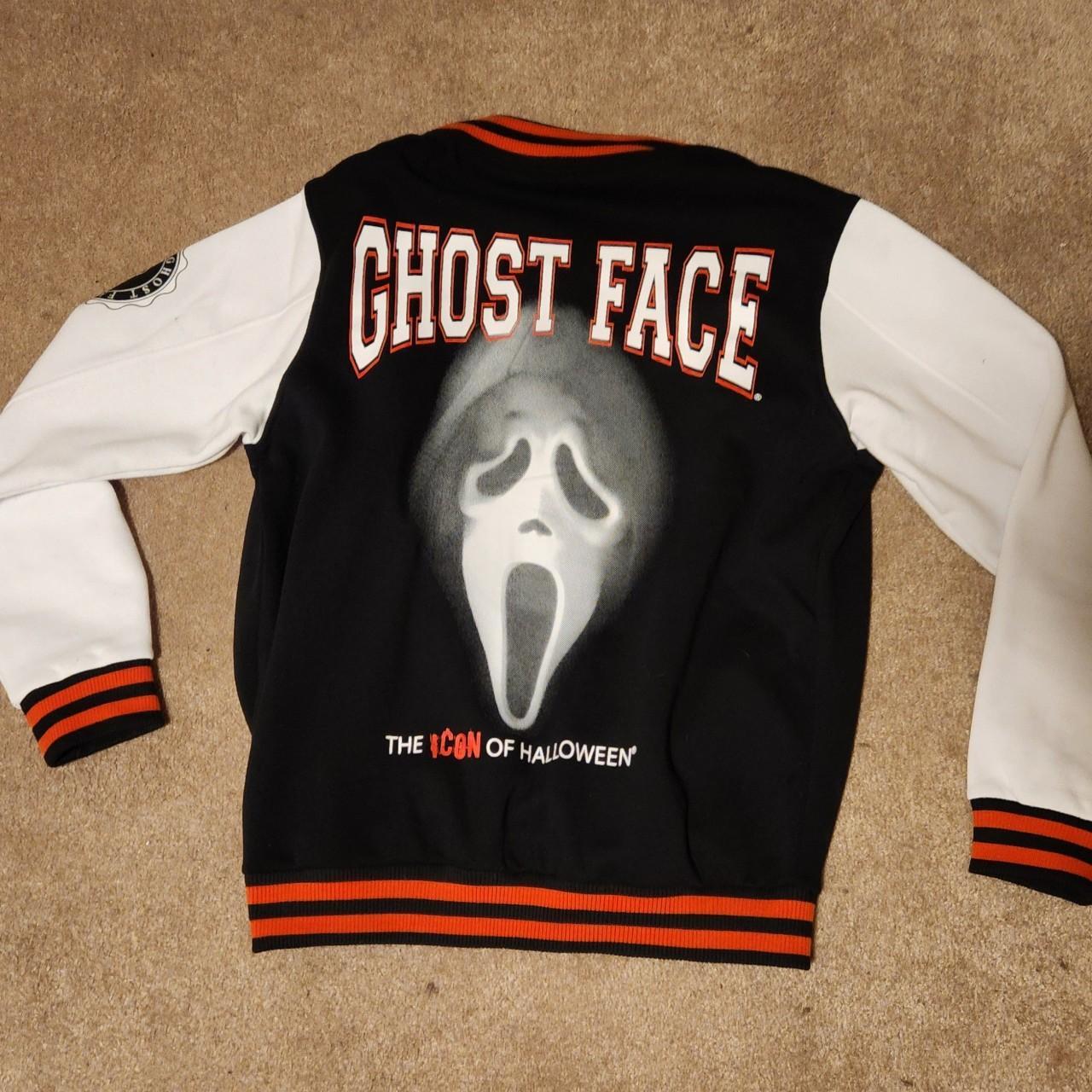GHOST FACE VARSITY JACKET SIZE M VERY LIGHTLY WORN - Depop