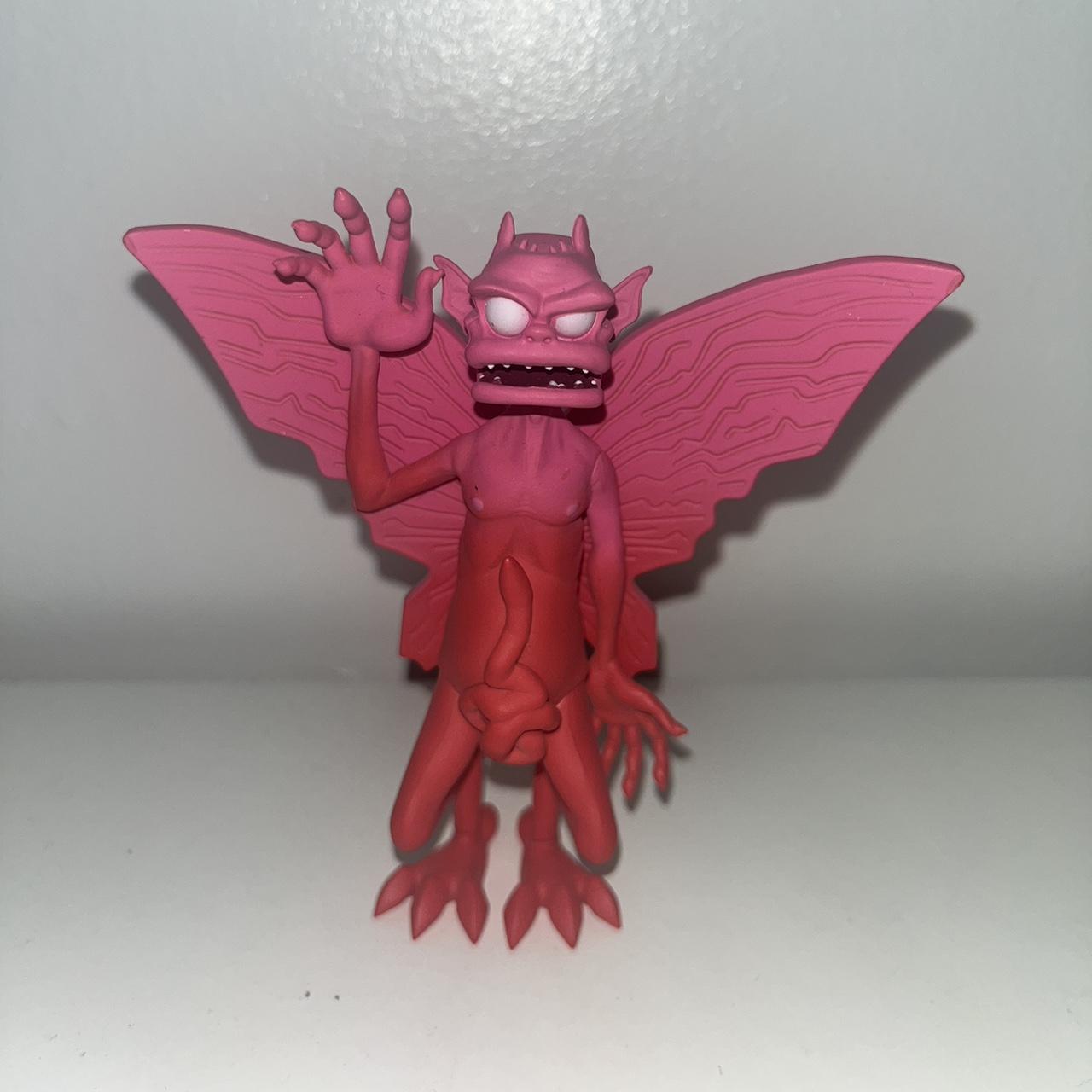 Super Plastic: The Gorillaz Mini Red and Pink Pazuzu... - Depop