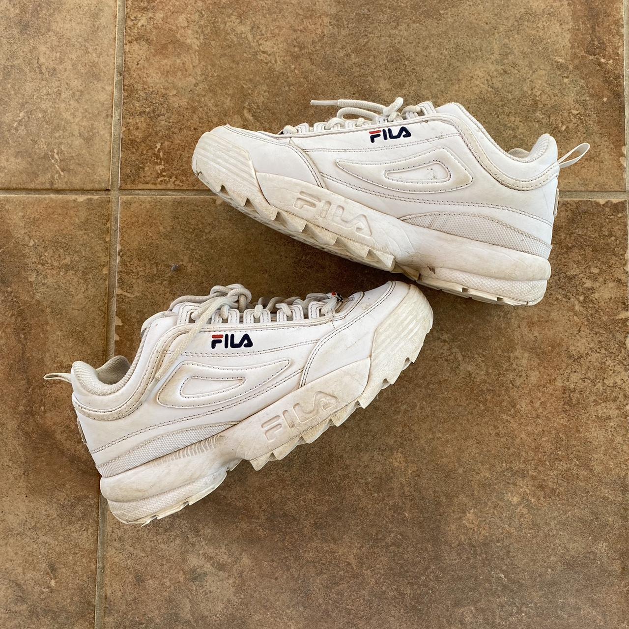fila platform shoes -youth size 6, fits women’s... - Depop