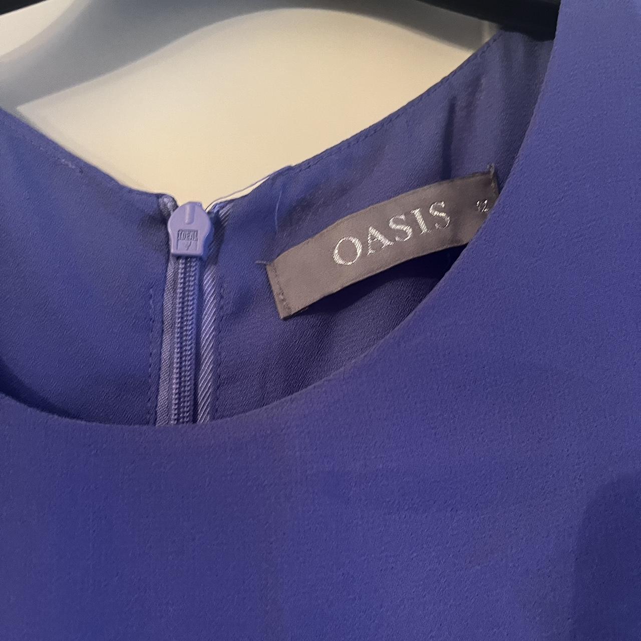 Purple oasis dress with flutter sleeves and pleated... - Depop