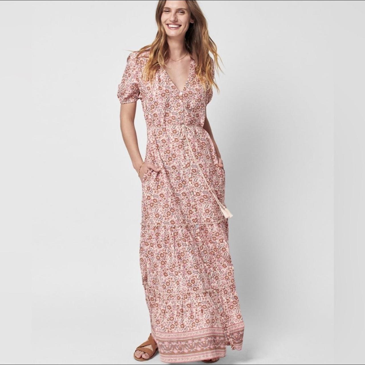 Faherty Women's Pink Dress | Depop