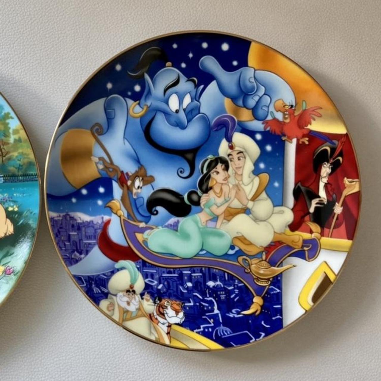 Disney Aladdin collectible porcelain plate by... - Depop