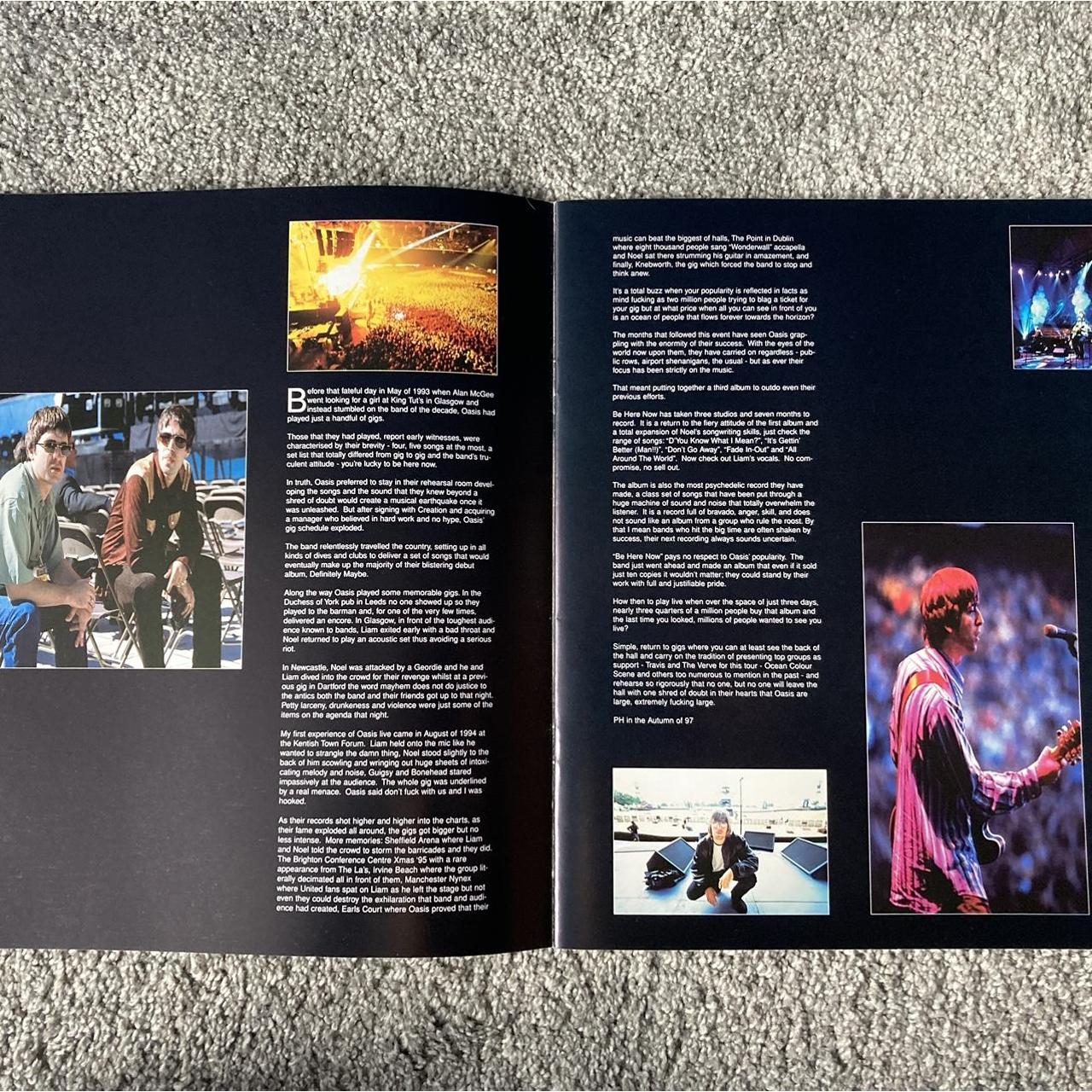 Oasis Be Here Now Live 1997 tour programme. Item is... - Depop