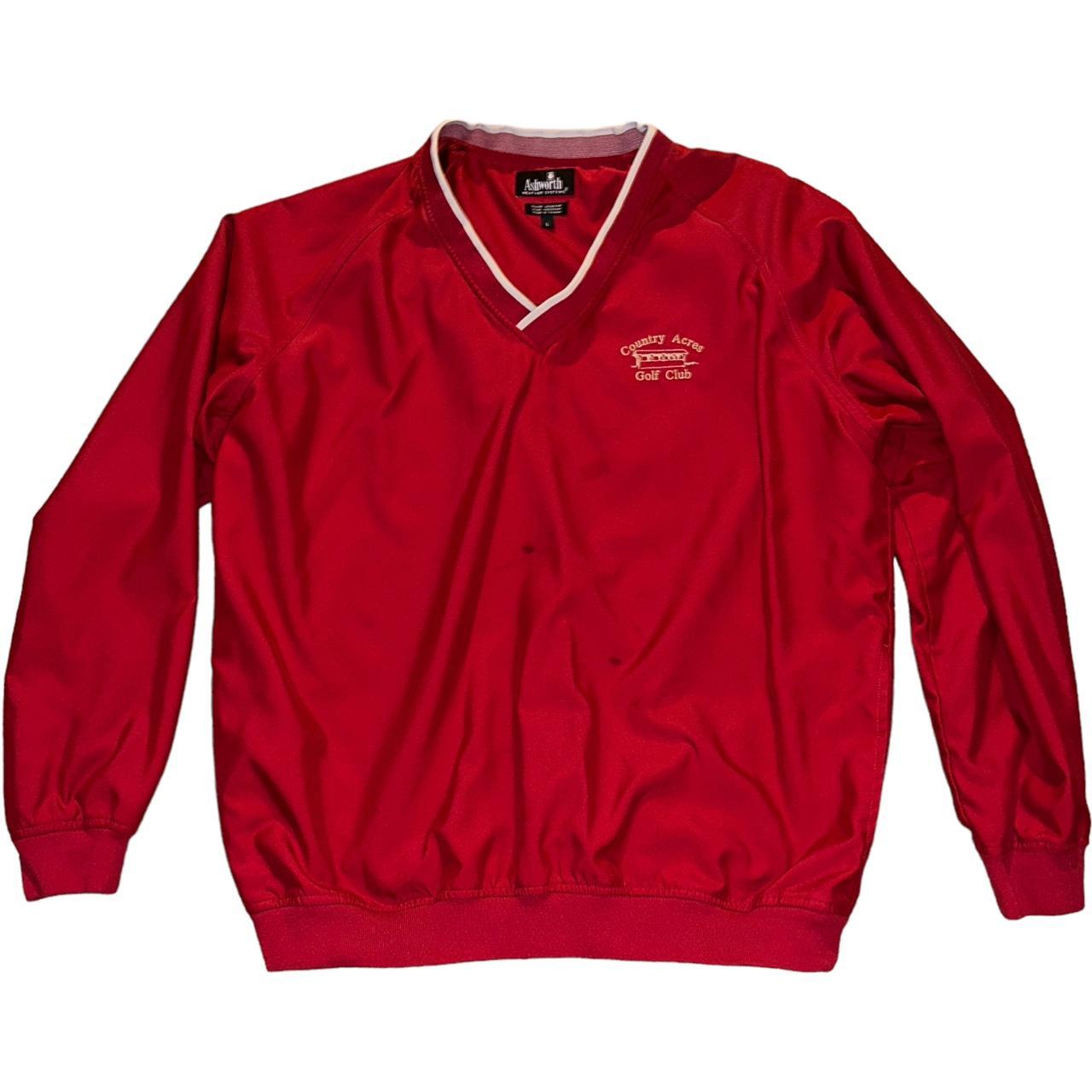 RED PREPPY COUNTRY CLUB SWEATER ⛳️ Size L from... - Depop