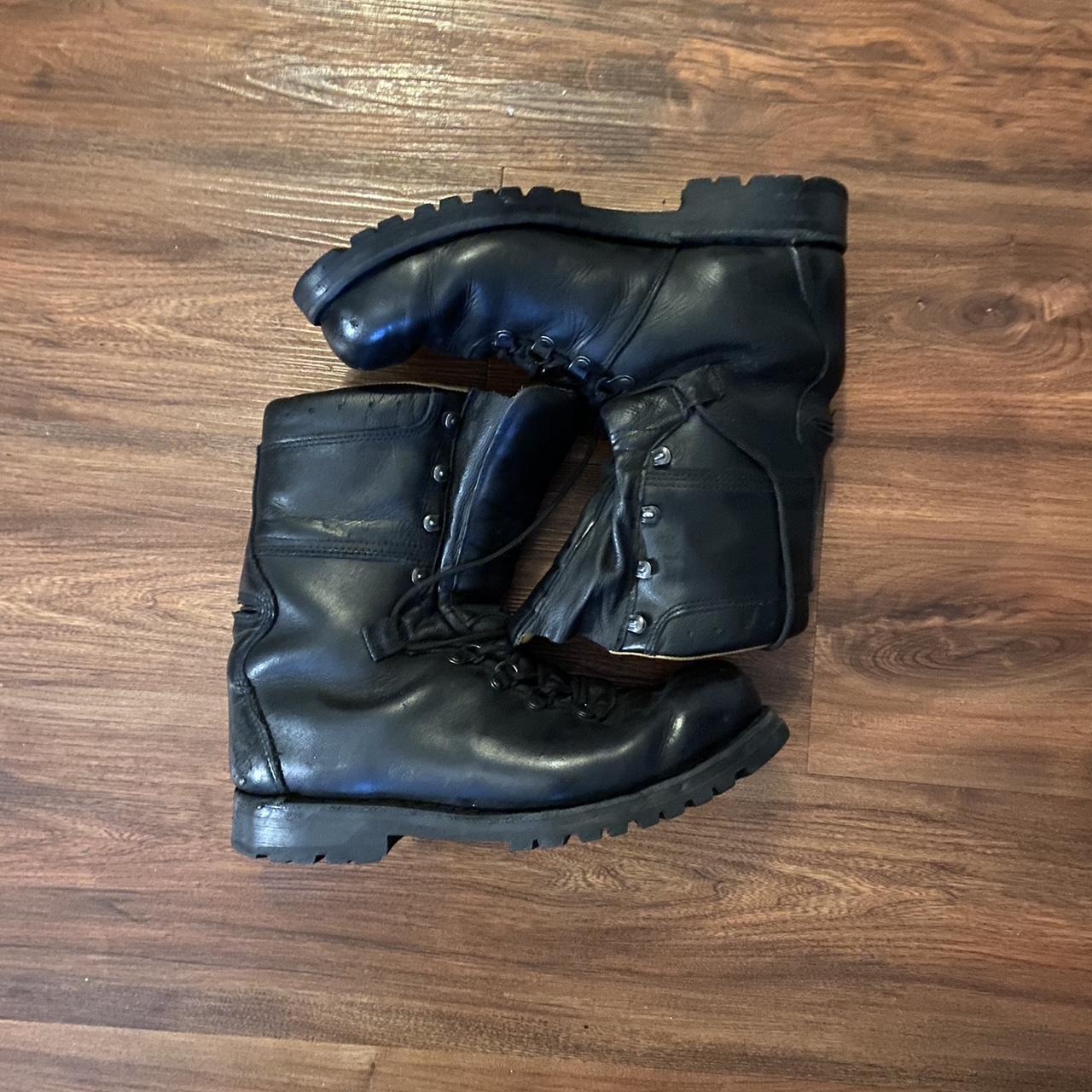 vintage combat boots size: 12 #vintage - Depop