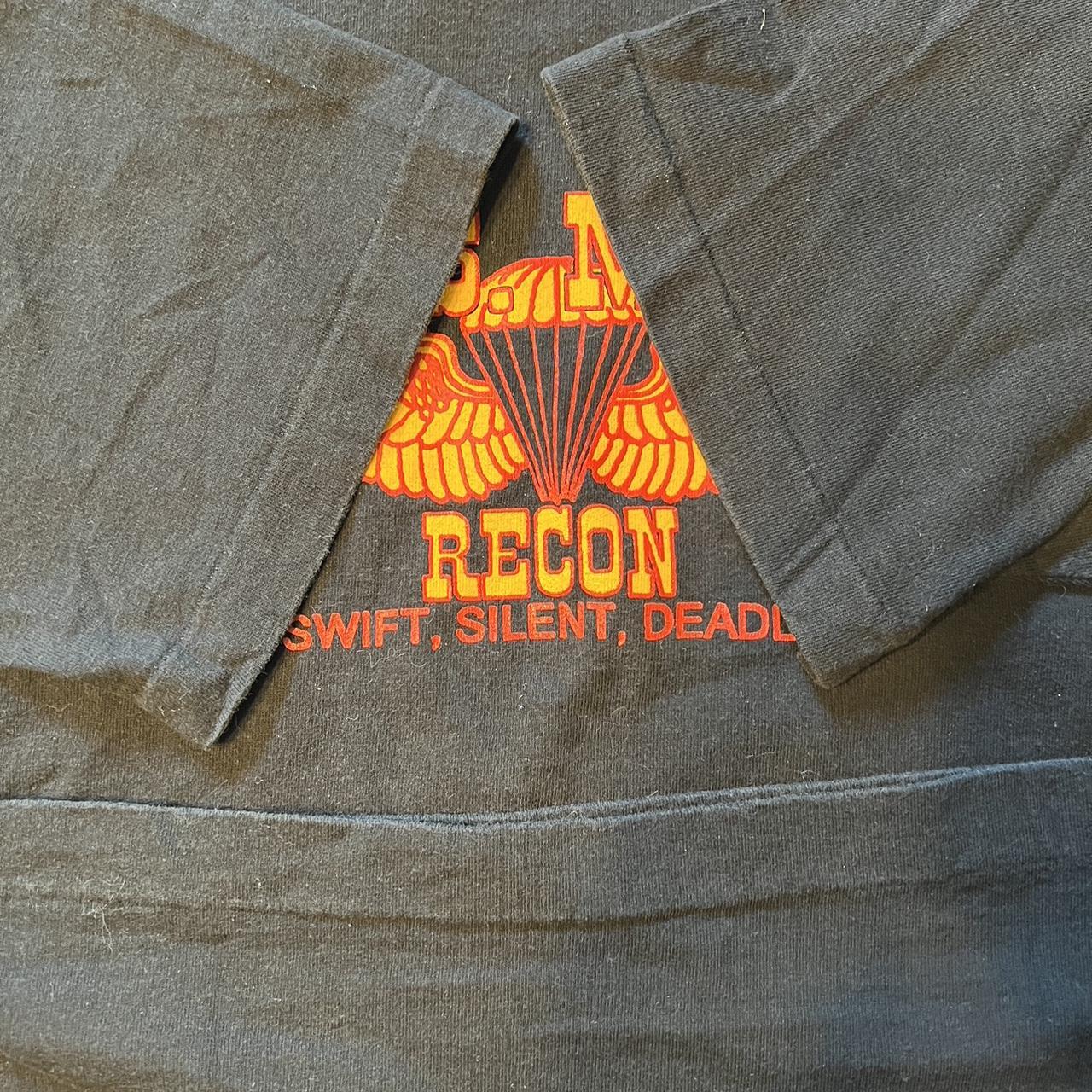Vintage marine recon shirt. Swift silent deadly.... - Depop