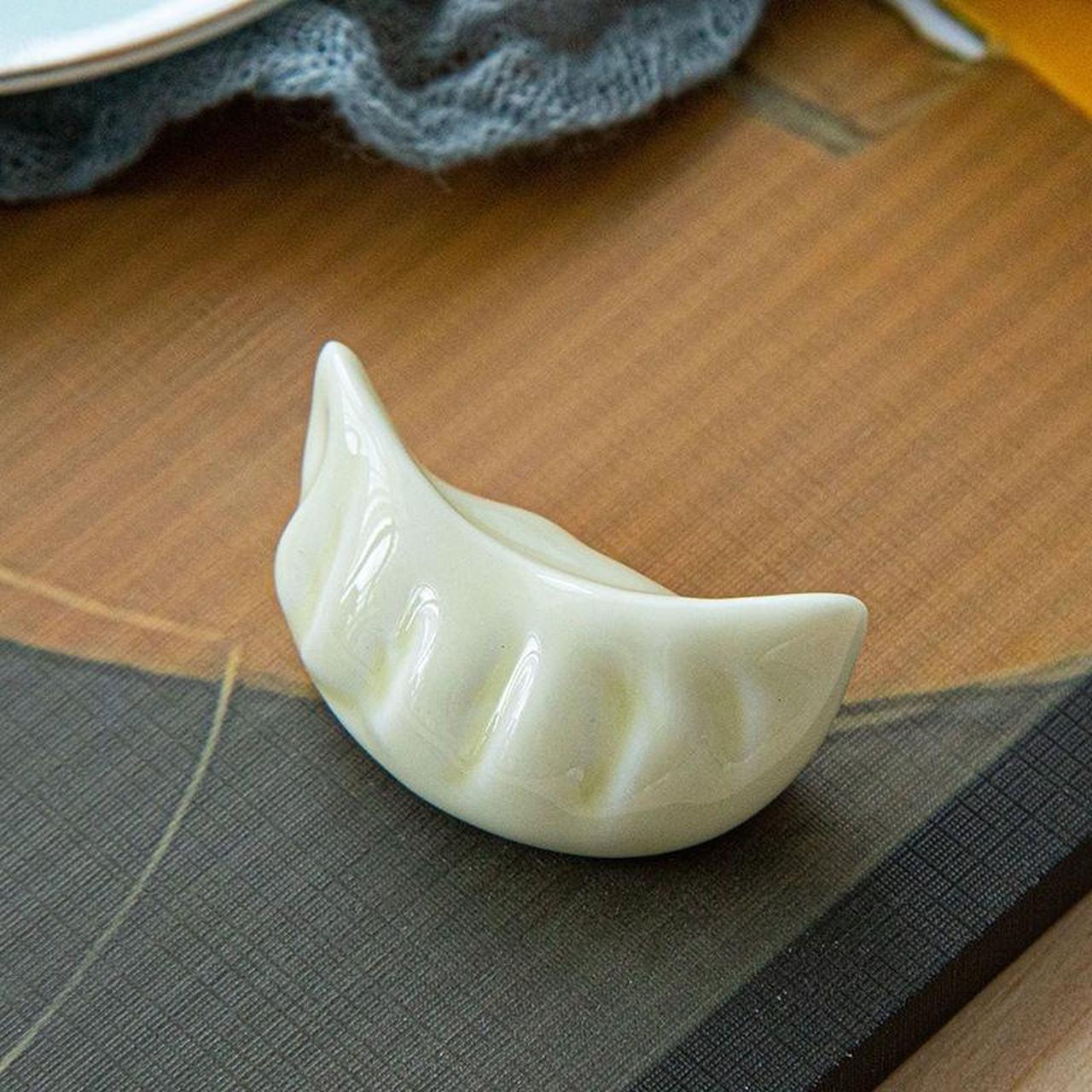 2PCS Cute Dumpling Shape Ceramic Chopsticks Holder... - Depop