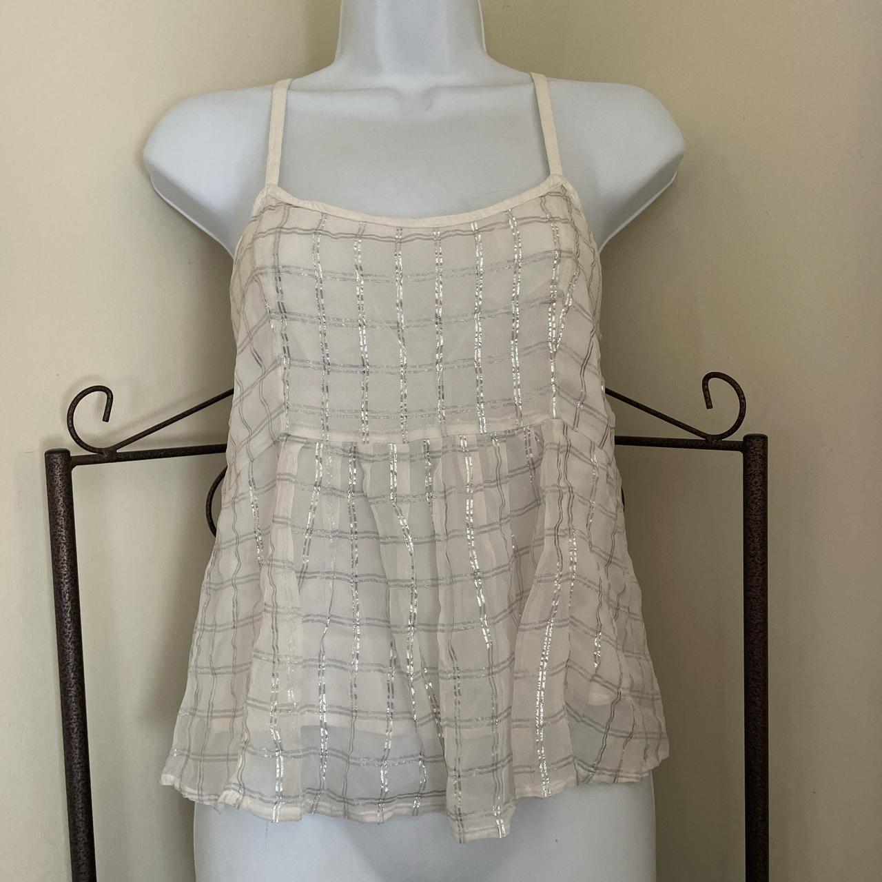abercrombie & fitch babydoll cami top -size xs but... | Depop