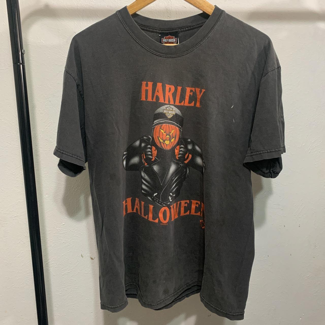 Harley Davidson halloween t shirt harley halloween... - Depop