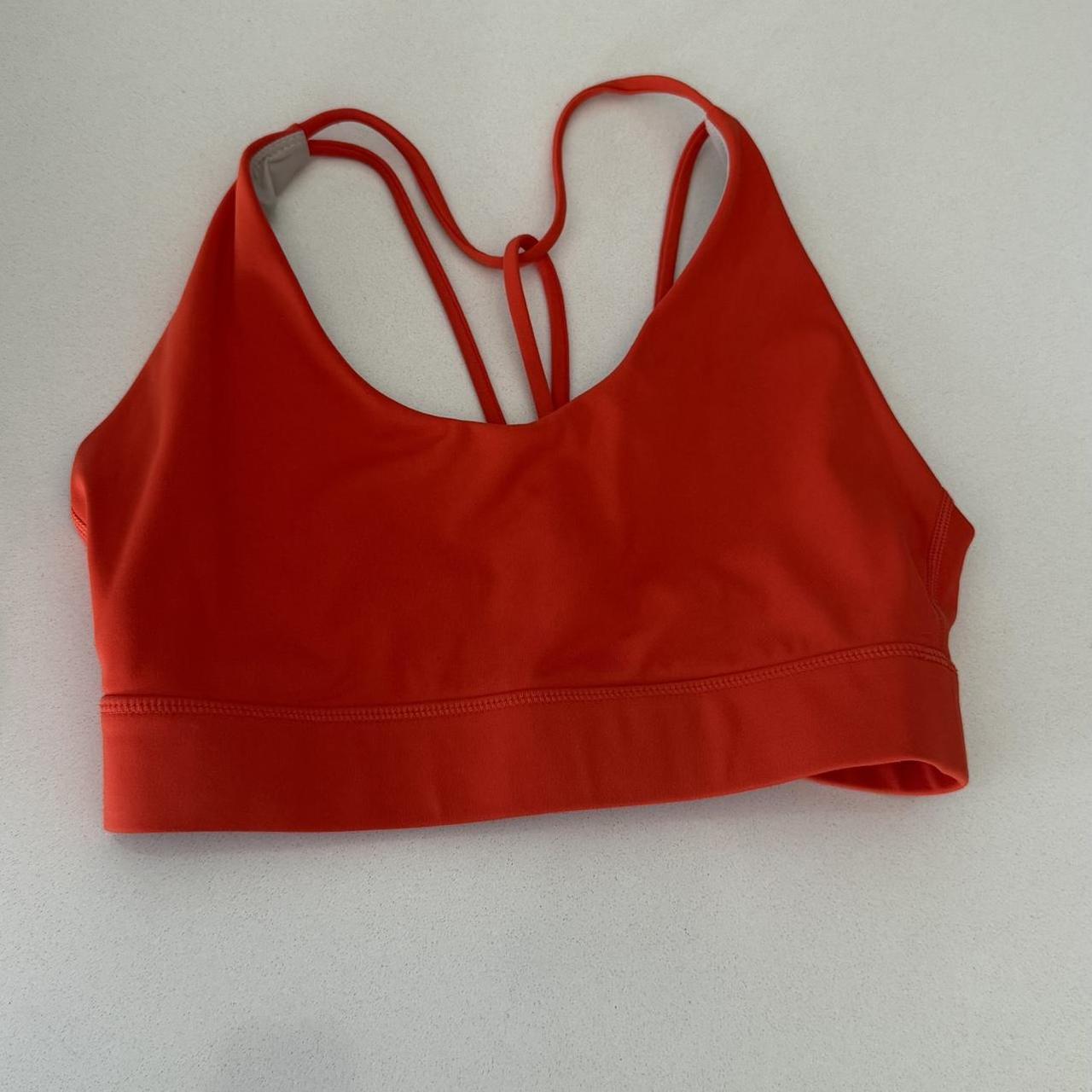 Muscle Nation Sports Bra - Orange Padding removed... | Depop