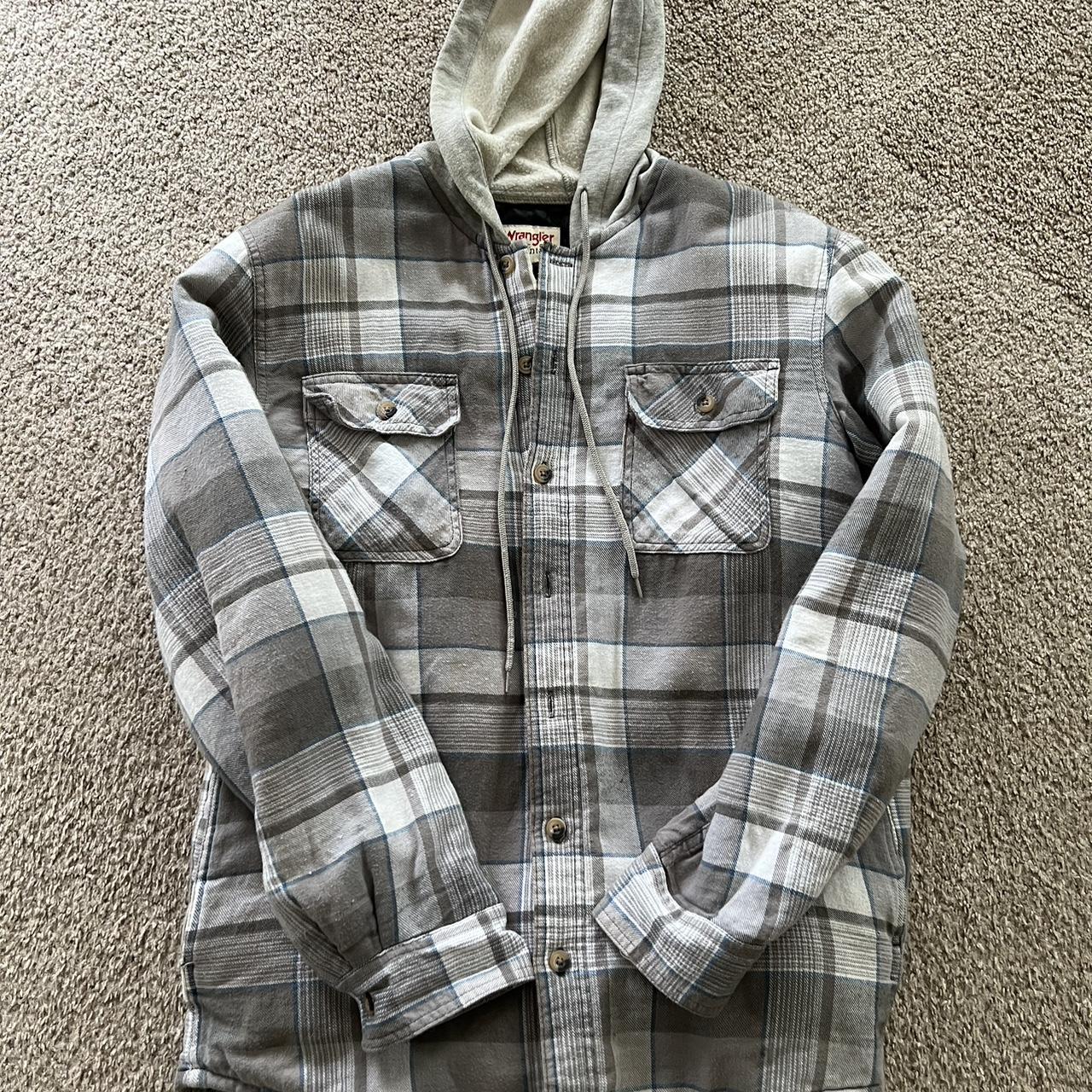 Wrangler Authentic jacket with hood & with insulated... | Depop