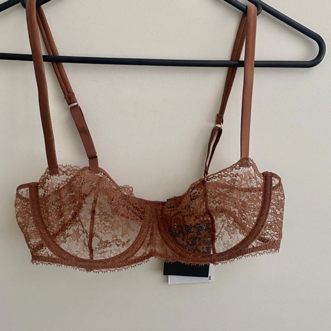 BNWT Zara lace bra / Lace Bralette size 75B - Depop