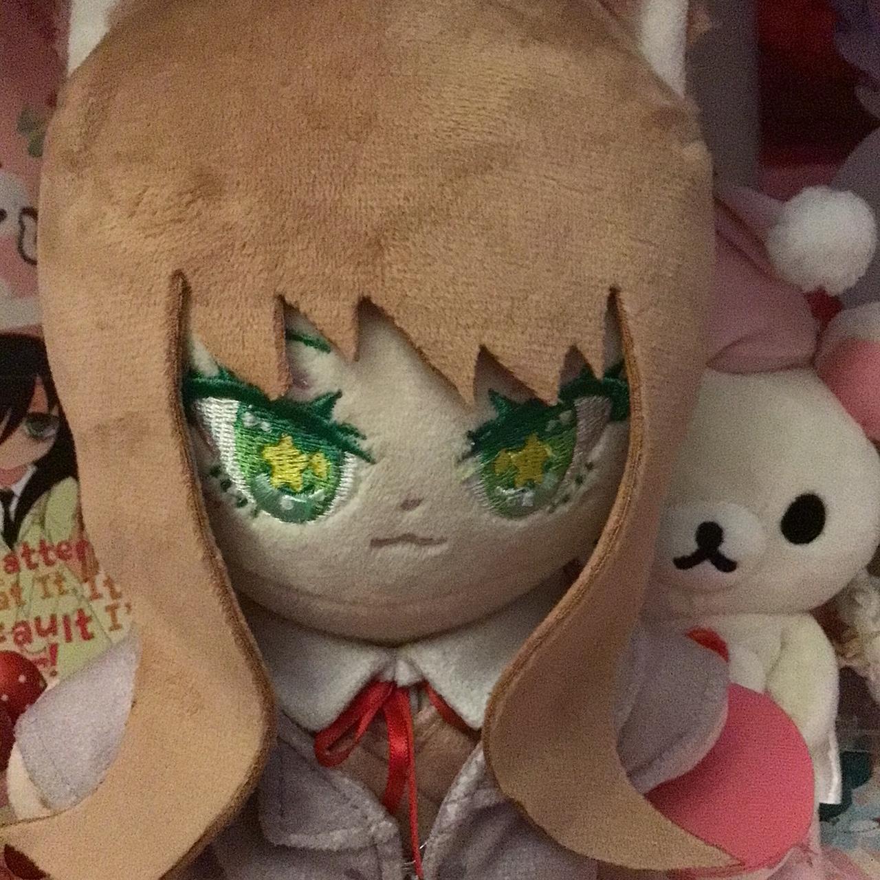 fanmade ddlc monika plushie !! shes so cute and ive... - Depop