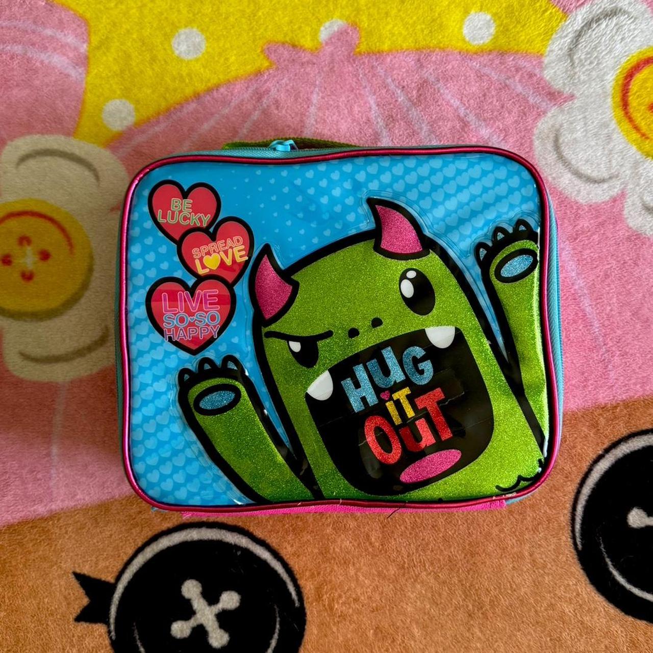 Y2K 2000s Scene SoSoHappy “Hug It Out” Lunchbox.... | Depop