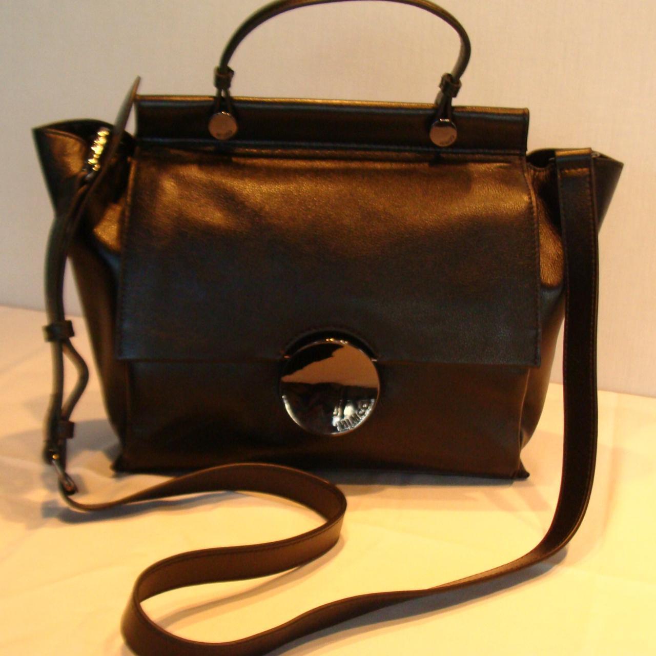 New Mimco Leather Handbag with Dust Cover & Classic... - Depop