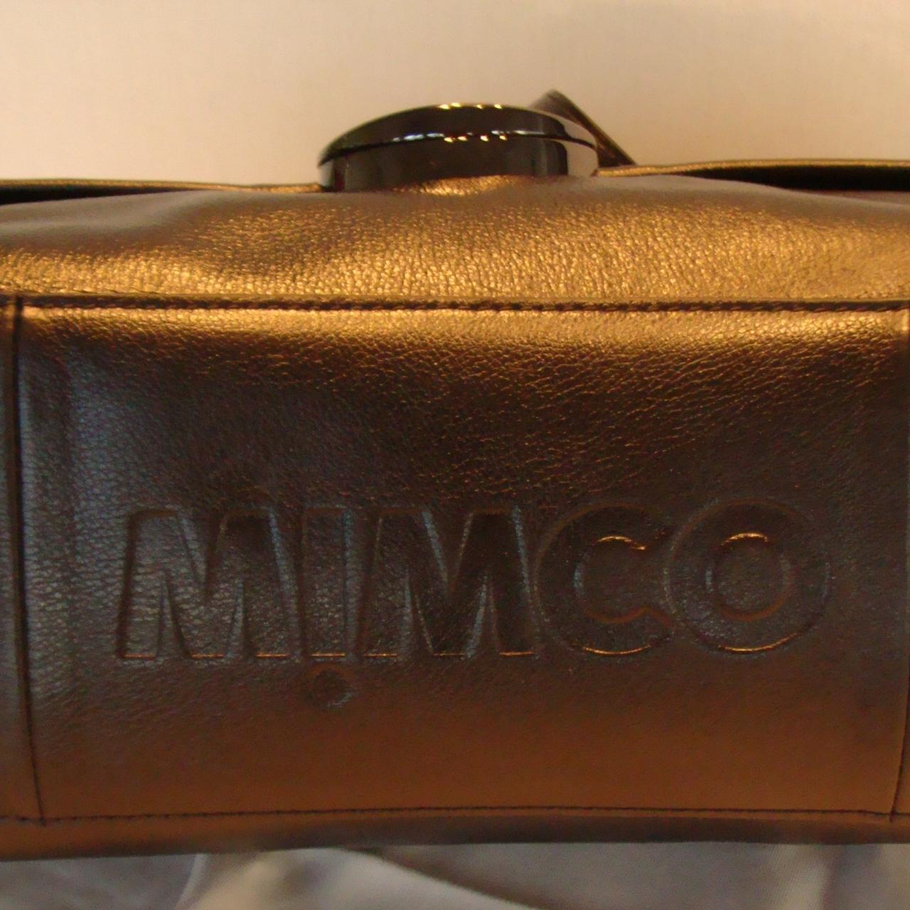 New Mimco Leather Handbag with Dust Cover & Classic... - Depop