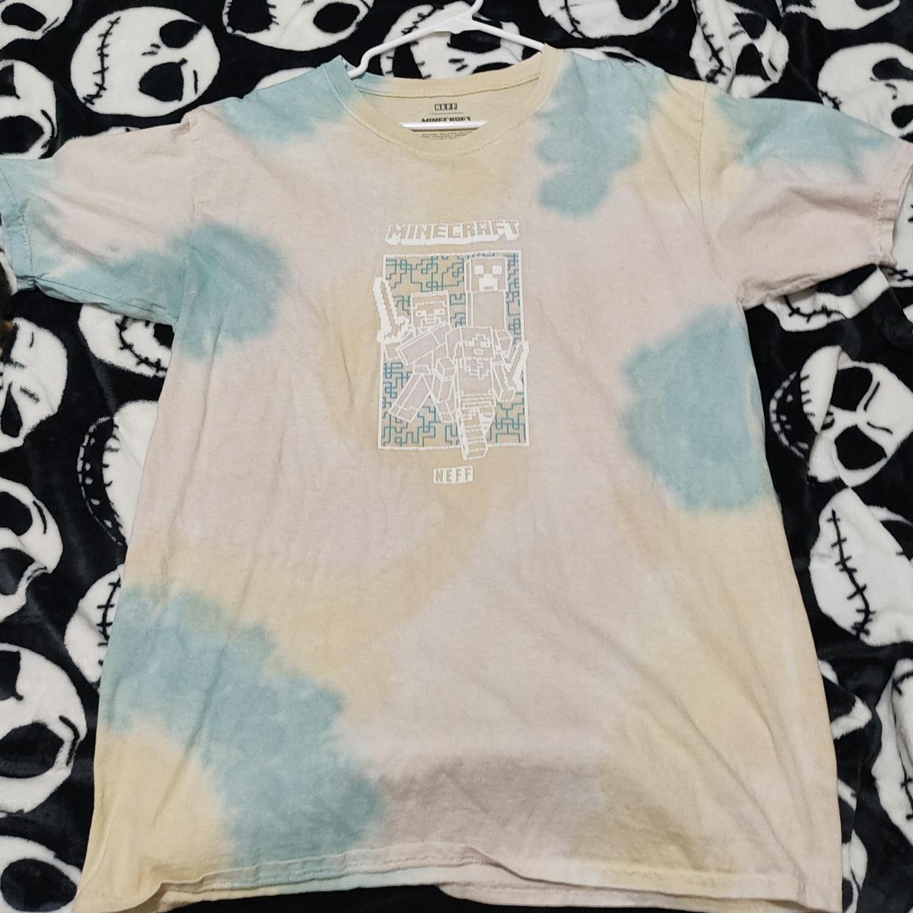 Tye Dye Minecraft Neff shirt - Depop