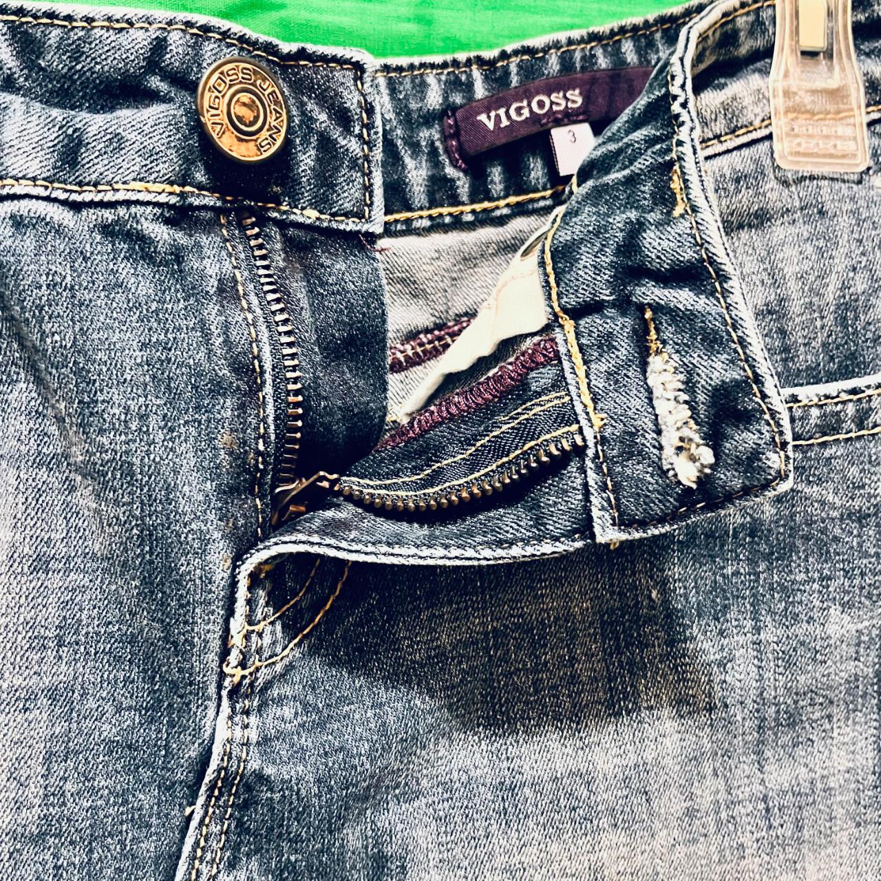 Vigoss Denim Mini Medium Wash Blue Jean... - Depop