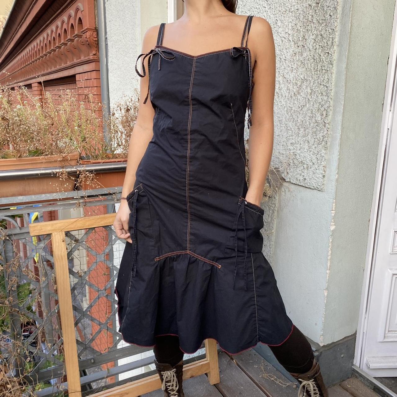 Iconoclast black dress, Adjustable straps with... - Depop