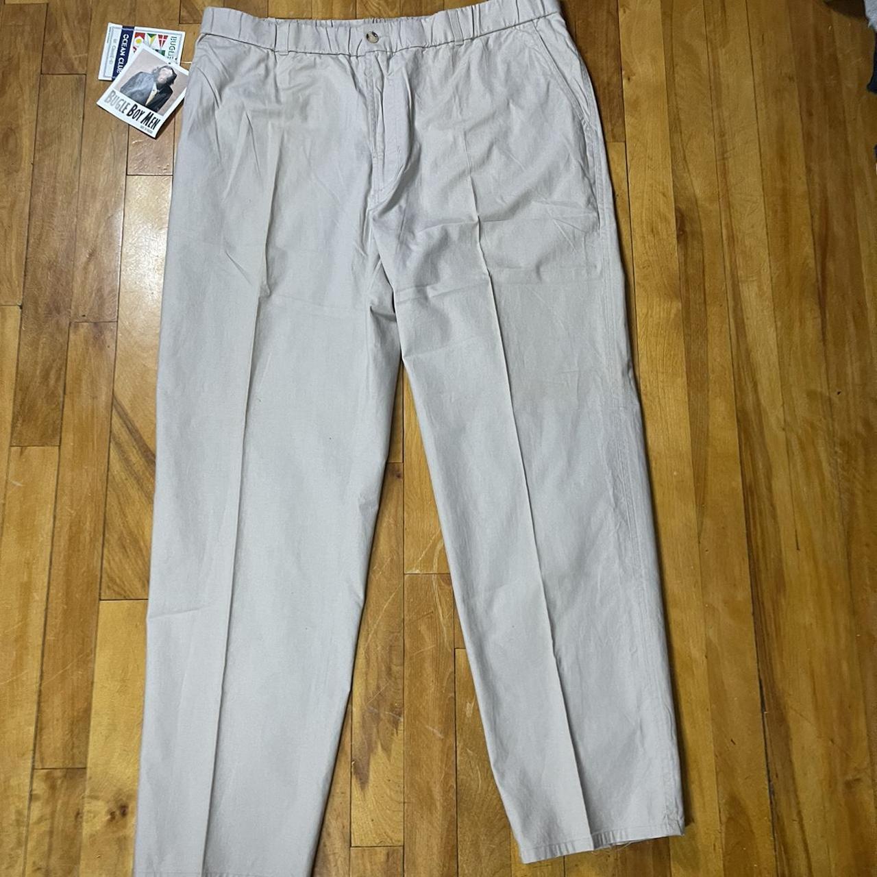 Vintage bugle boy men special issue cream colored... - Depop