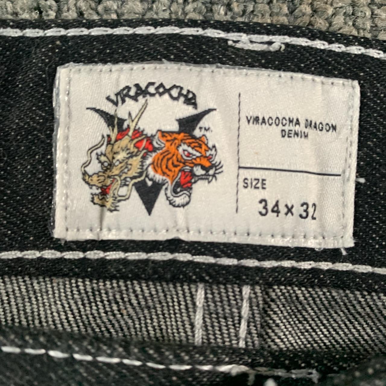 Black viracocha jeans used once perfect... - Depop