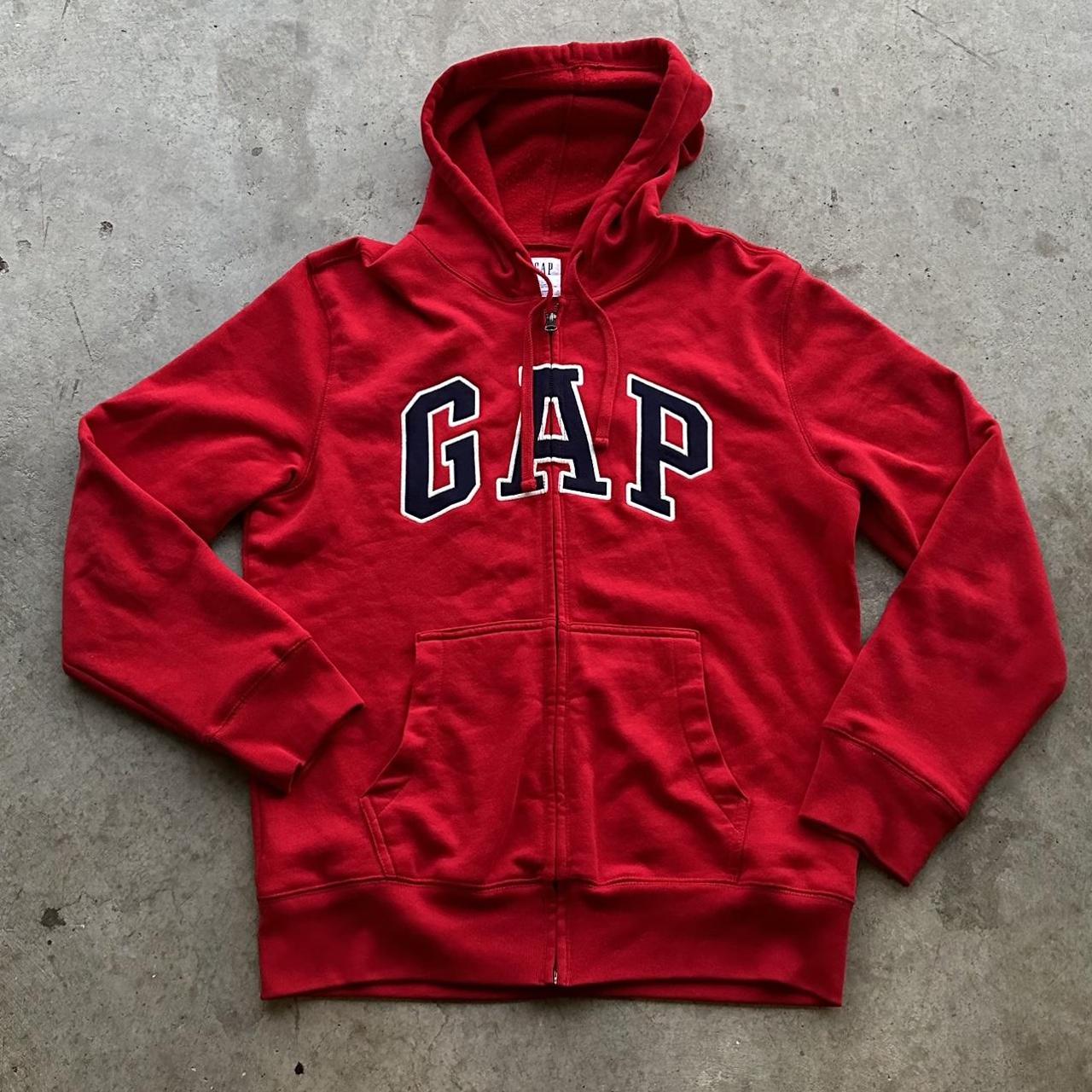 red gap jacket🔥 #casual #gap #streetwear #fashion... - Depop