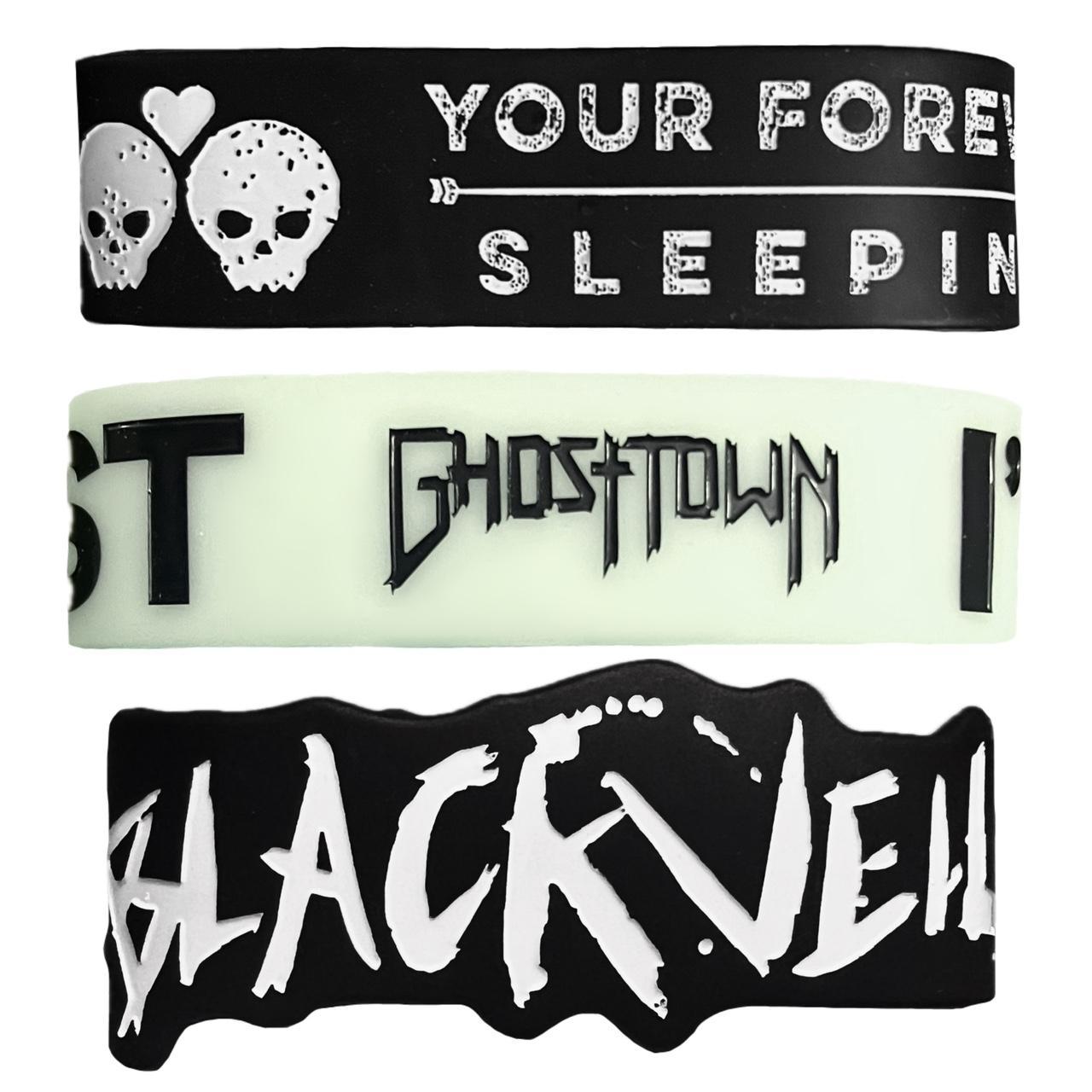 few rare rubber/silicone emo bracelets sws - ... | Depop