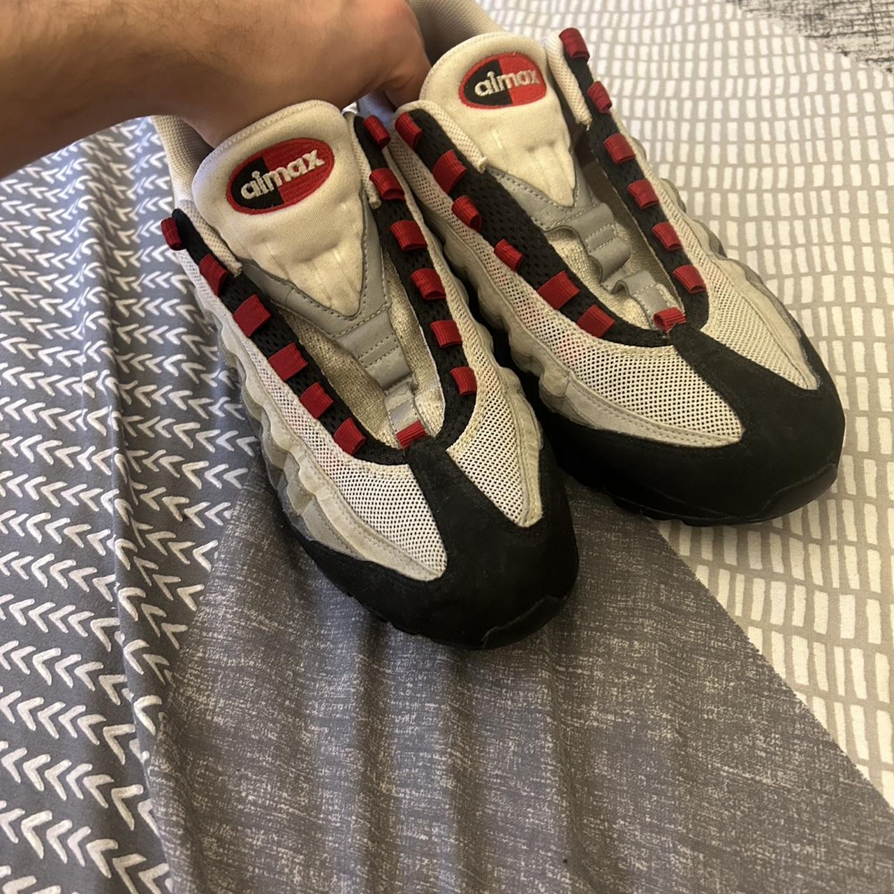 Nike air max 95 chilli red, can sort laces... - Depop