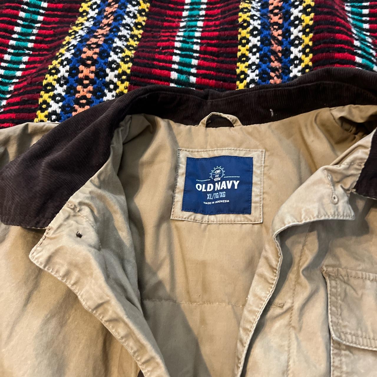 Vintage Old Navy Work Jacket With Corduroy Collar Depop