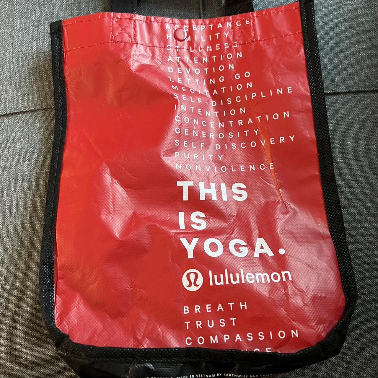 Red Lululemon sports bag | Depop