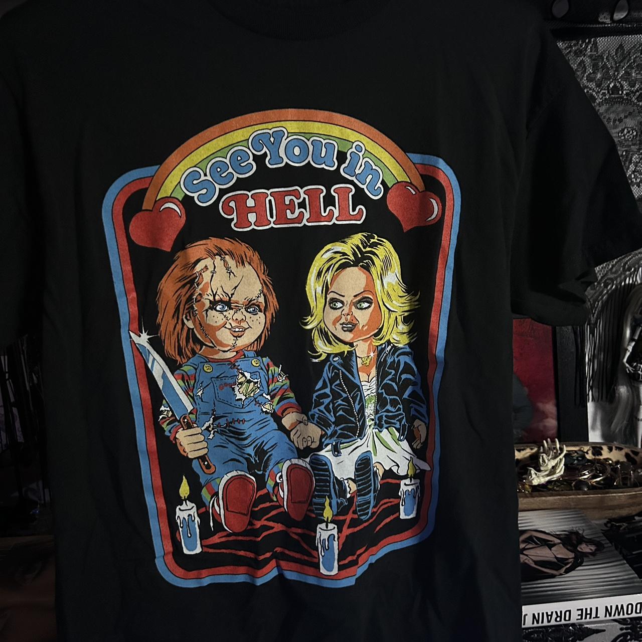 Steven Rhodes shirt Chucky and Tiffany... - Depop