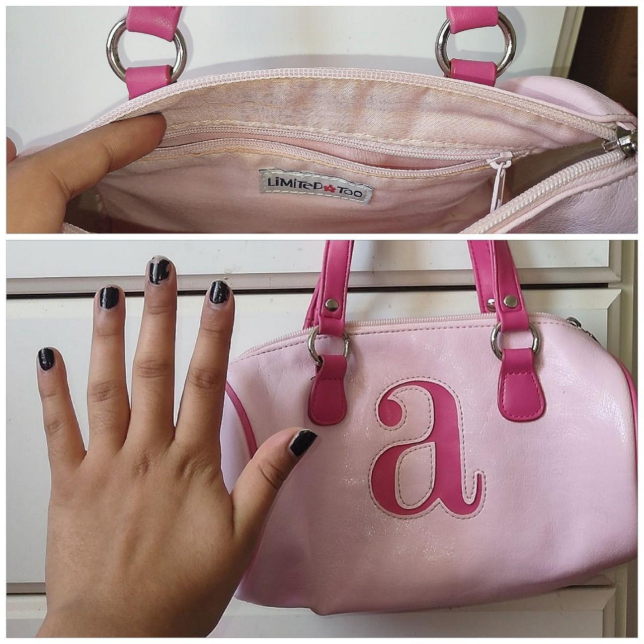 Super cute 2000s Y2K mini pink purse with an 'a' on... - Depop
