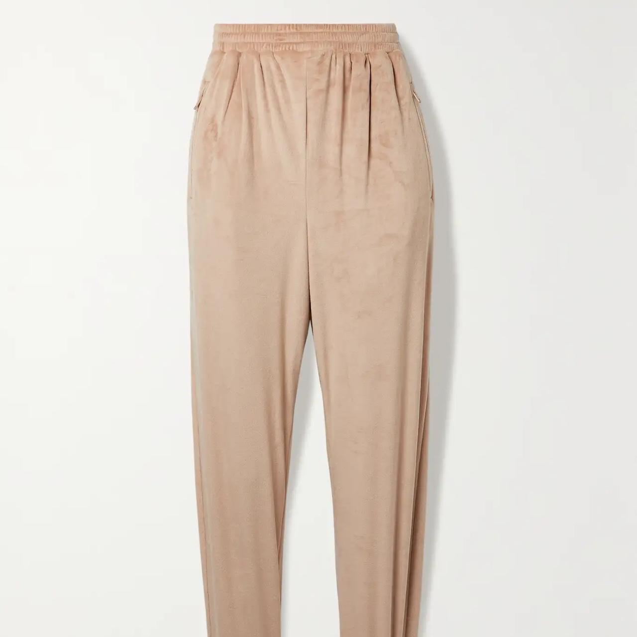 SKIMS velour track pants in ‘honey’. Perfect... - Depop